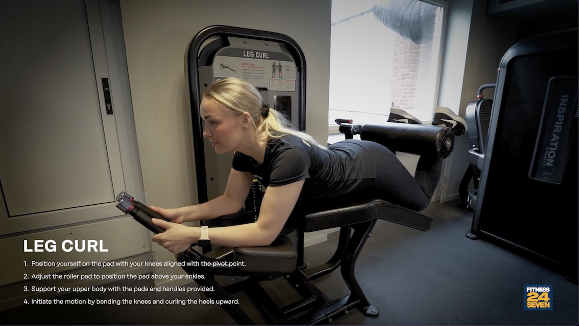 Leg Curl (Laying Down) | Fitness24Seven